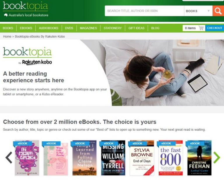 Kobo builds Australian ebook and audiobook alliance with Booktopia ...